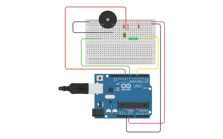 Circuit design TILT SENSOR S2520D - Tinkercad