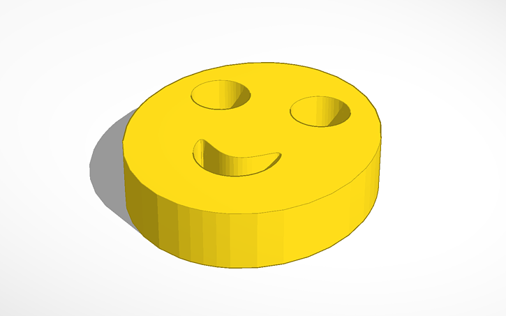 3D design happy face - Tinkercad