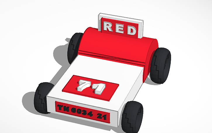3D design moving car - Tinkercad