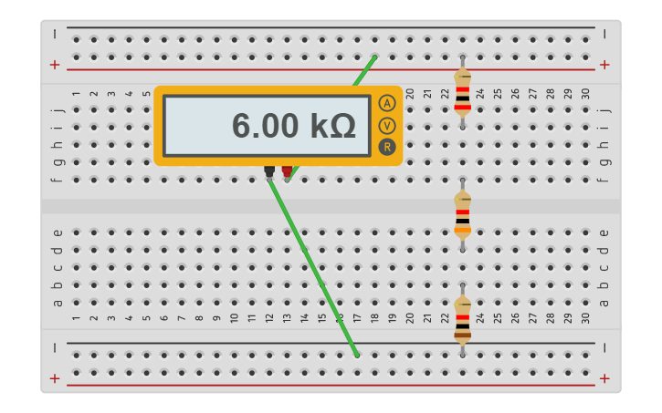 Circuit Design Resistance Measure Tinkercad