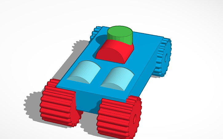 3D design fire car - Tinkercad