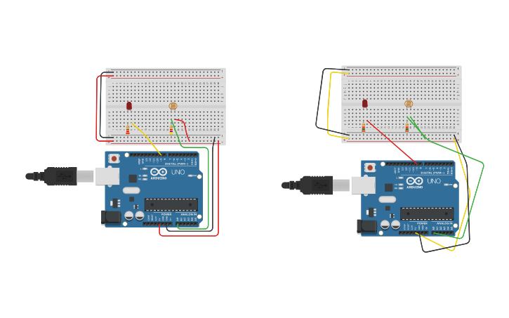 Circuit Design Photoresistor Analog Input Tinkercad