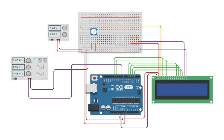 Circuit Design Frequencymeter By Pulse Width Tinkercad