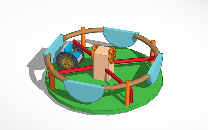 3D design merry go round - Tinkercad