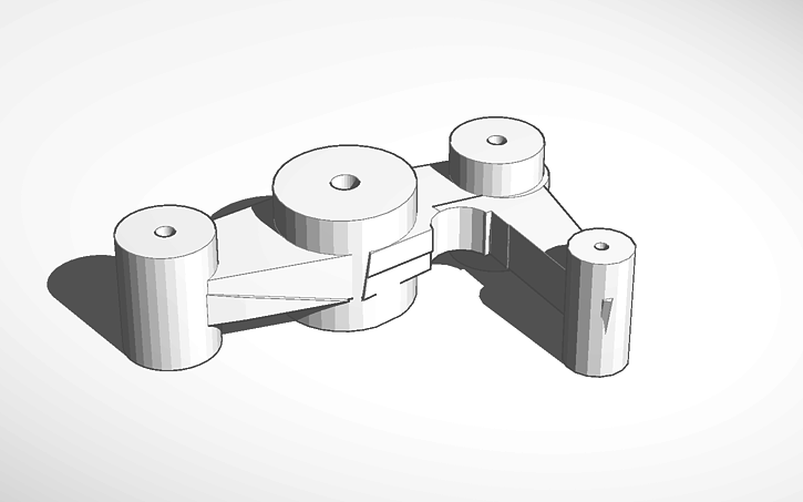 3D design servo horn - Tinkercad