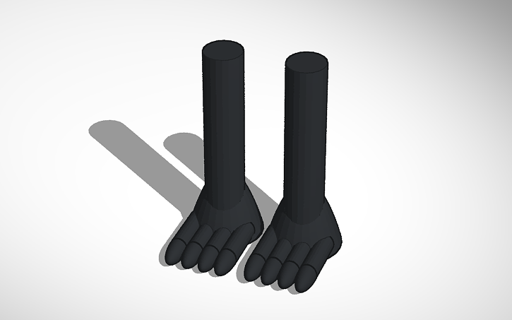 3D design My Cartoon Character. (Legs) - Tinkercad