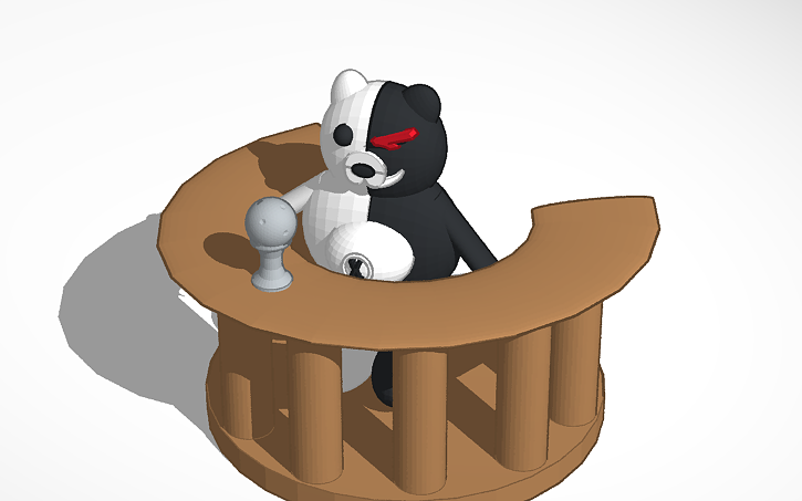 3D design Monokuma - Tinkercad
