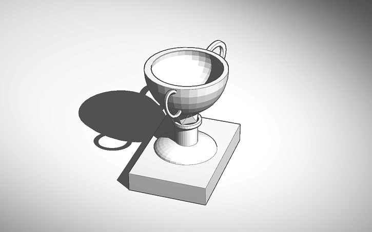 3D design trophy - Tinkercad