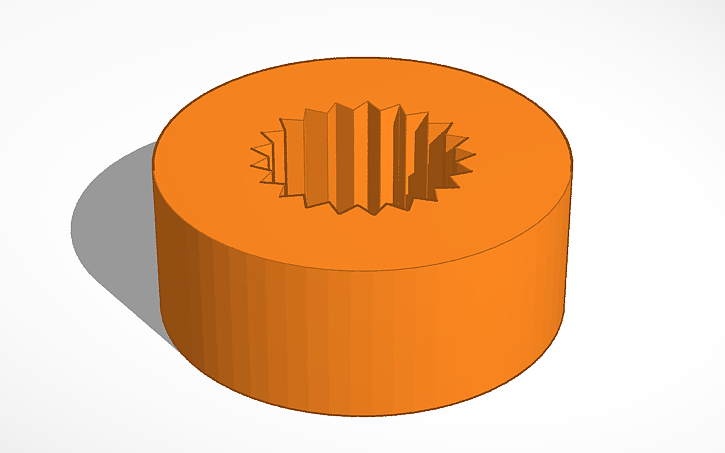 3D design SG90 mini servo horn part - Tinkercad