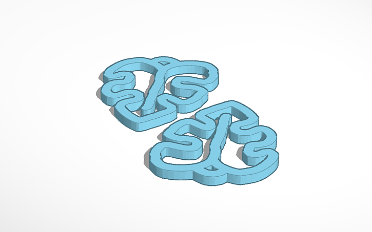 3D design Earrings - Tinkercad