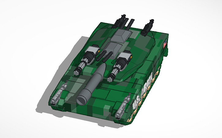 3D design monster tank - Tinkercad