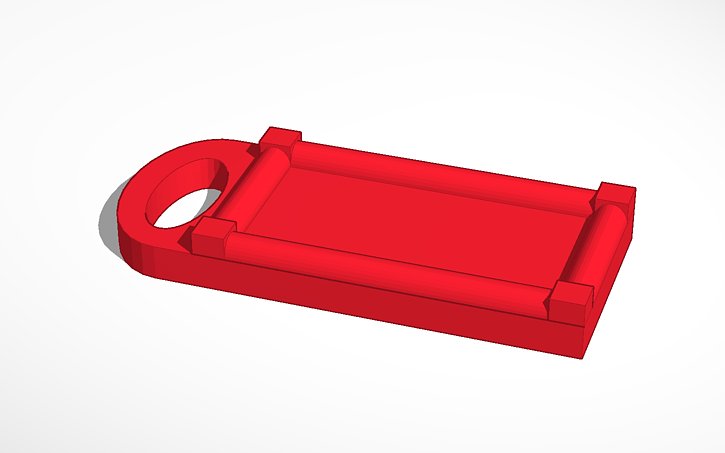 3D design key chain base | Tinkercad