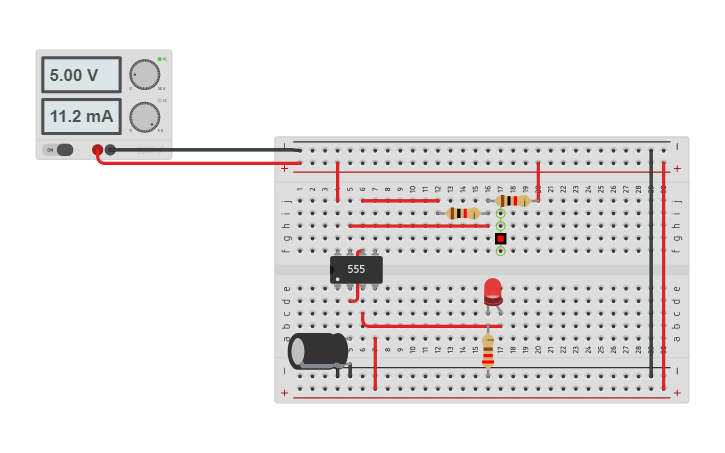 Circuit design Pisca Pisca - Tinkercad