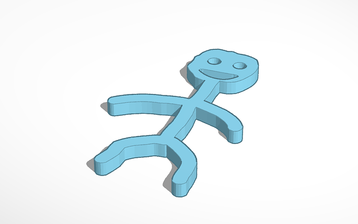 3D design Happy Stick Figure | Tinkercad