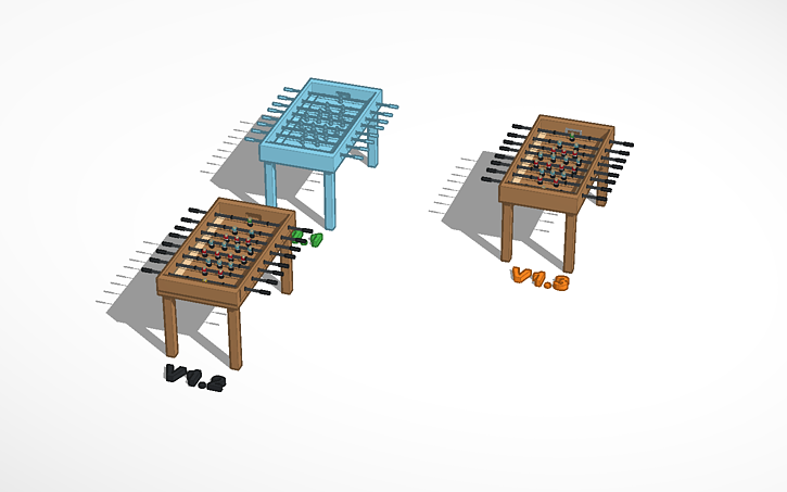 3D design Foosball Table | Tinkercad