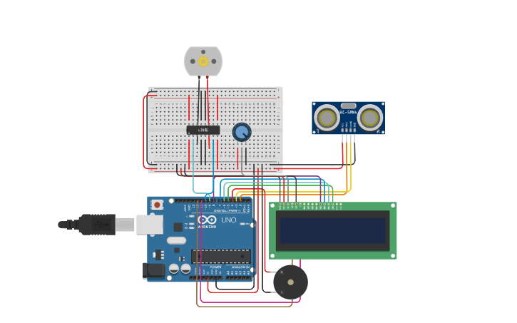 Circuit design FINAL_Water Leveling System | Tinkercad