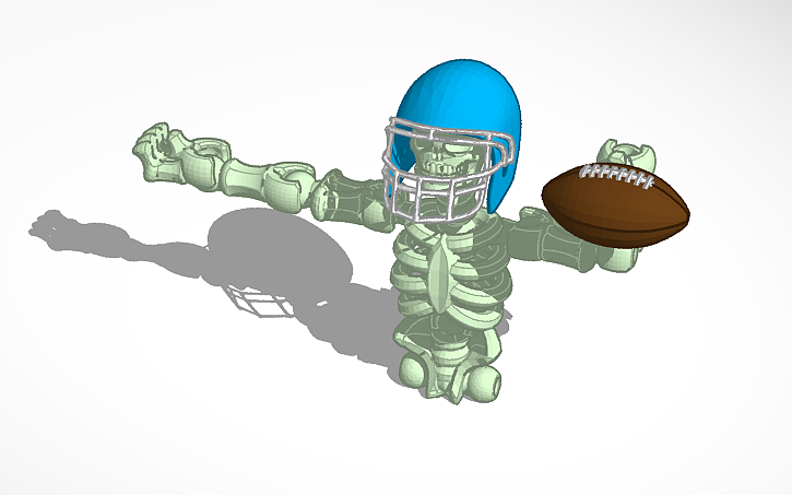 3D design Football skeleton | Tinkercad
