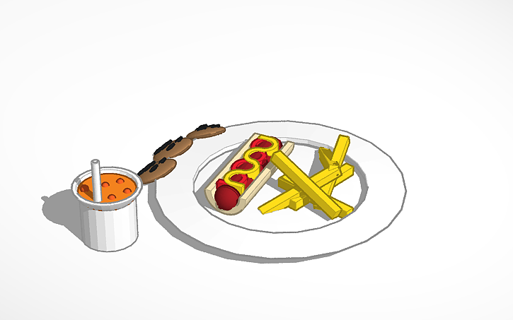 3D design food - Tinkercad