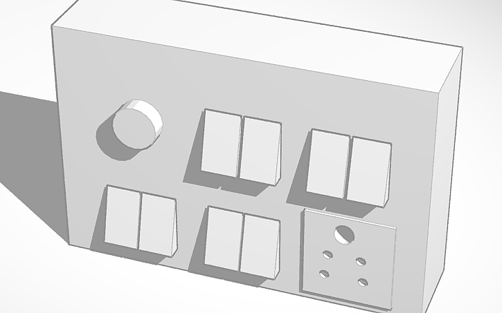 3D design switch board - Tinkercad