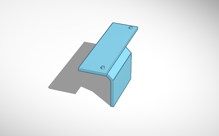 3D design Wii sensor bar mount - Tinkercad
