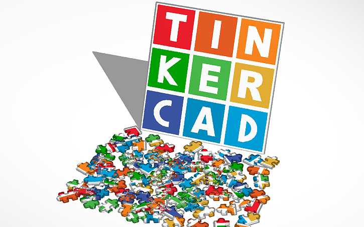 3D design Tinkercad Puzzle (100 pz) | Tinkercad