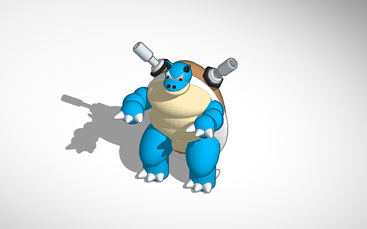 3D design Blastoise - Tinkercad