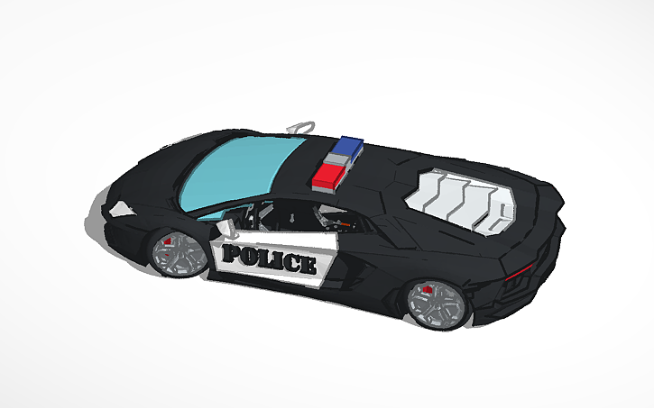 3D design police car lambo. - Tinkercad