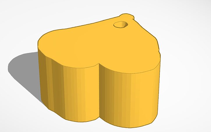 3D design frisk's heart locket - Tinkercad