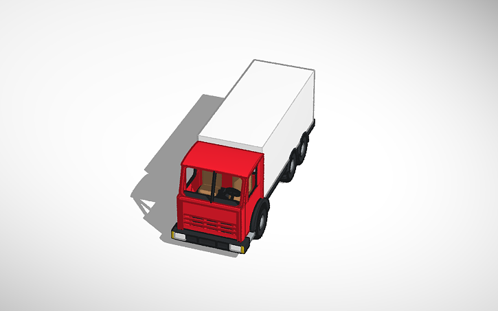 3D design Delivery Kamaz - Tinkercad