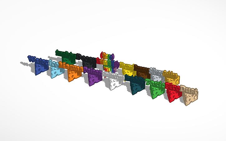 3d Design Annas Special Ability Cheese Wedges Tinkercad