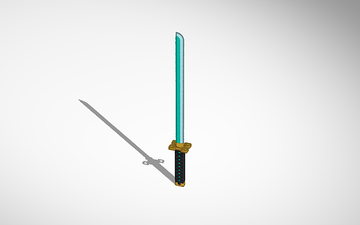 3D design Muichiro tokito sword [Demon slayer] - Tinkercad