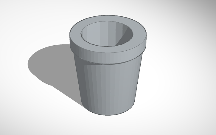 3D design Trashcan - Tinkercad