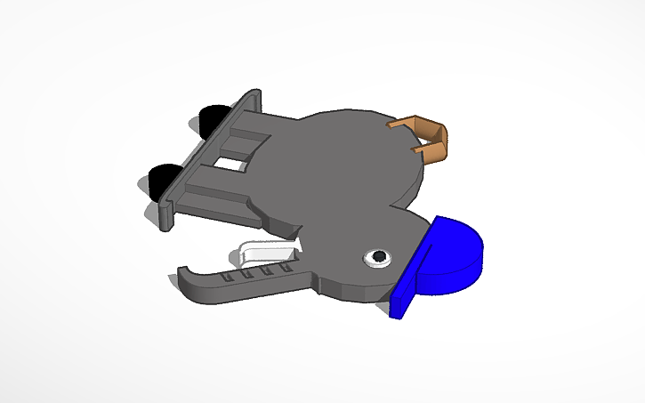 3D design THE AMAZING ELEPHANT ON A SK8 BORAD - Tinkercad