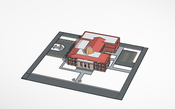 3D design Lawton City Hall - Tinkercad