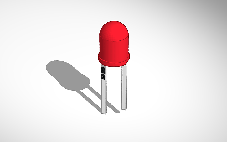 3D design LED-ROUGE-3mm-ZUB-tinker - Tinkercad