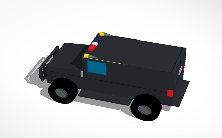 3D design MRAV/ Police - Tinkercad