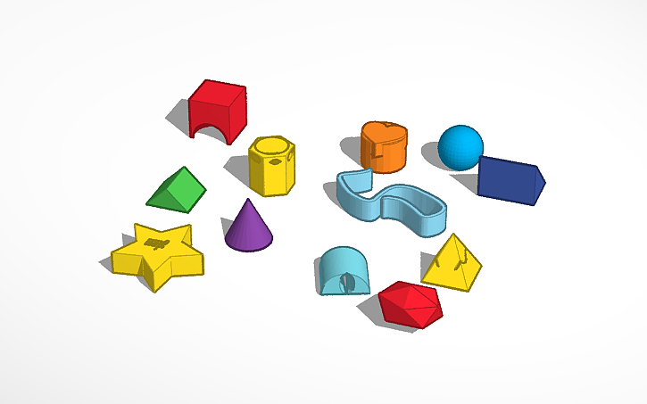 3d Design Geometric Shapes Tinkercad