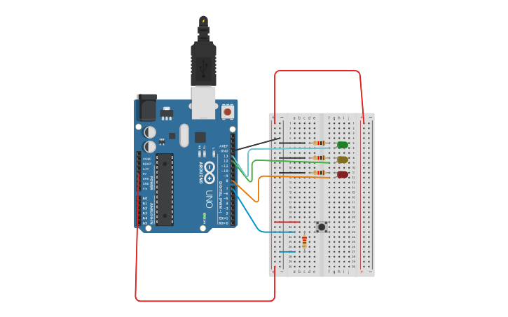 Circuit Design Semaforo Publico Tinkercad