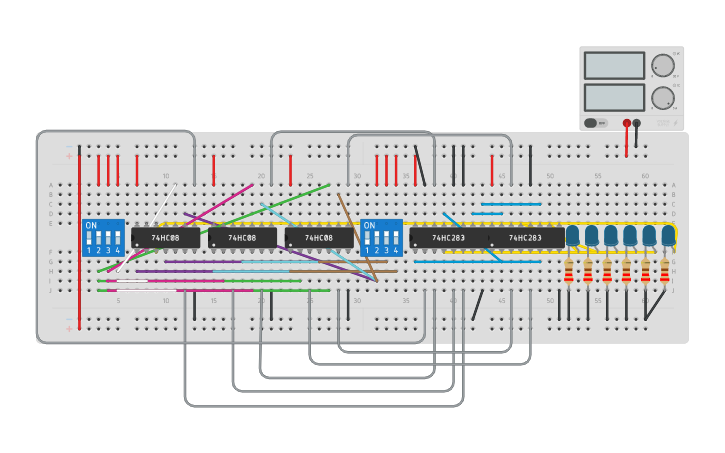 Circuit Design 3 Bit Binary Multiplier Project Tinkercad