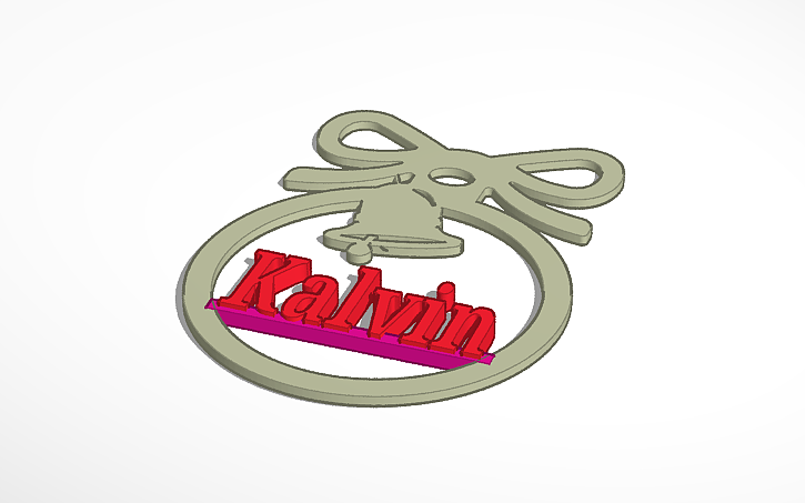 3D design boule kalvin - Tinkercad