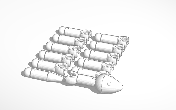 3D design Posable Snake - Tinkercad