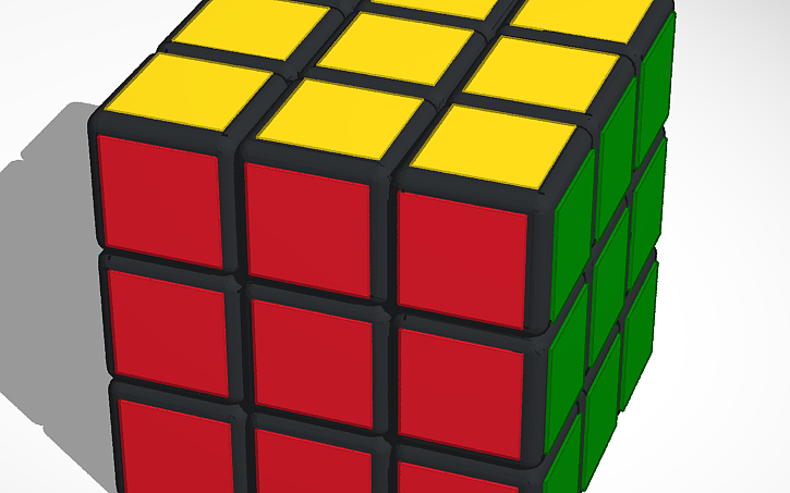 3D design Rubik Cube - Tinkercad
