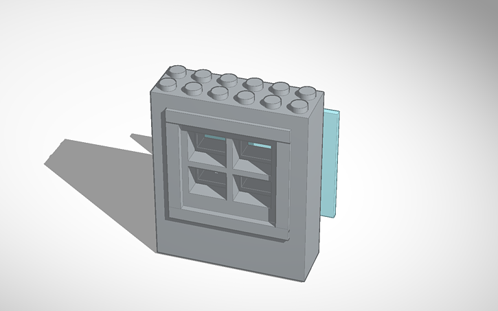 3D design Interlocking Brick Window | Tinkercad