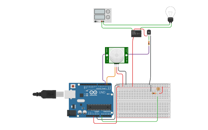 Circuit design pir2 - Tinkercad