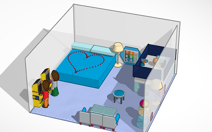 3D design guest room - Tinkercad