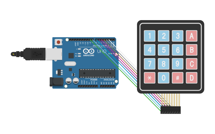 Circuit design keypad | Tinkercad