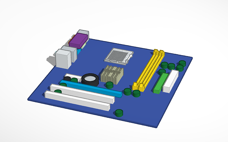 3d Design Motherboard Tinkercad