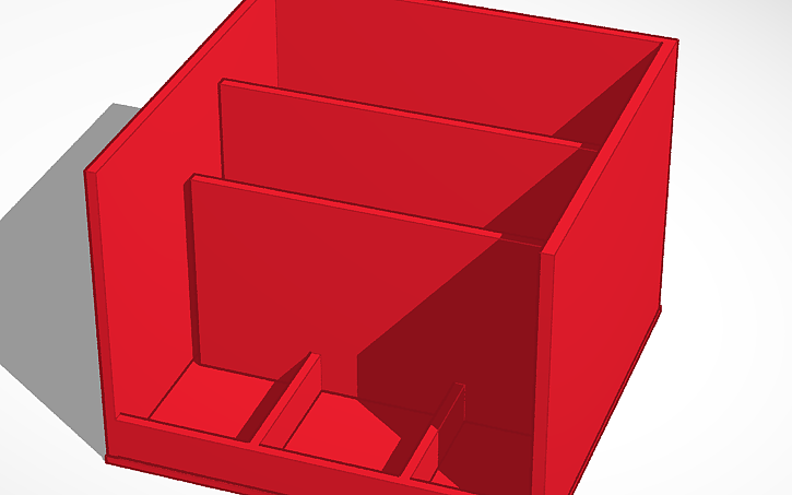 3D design Desk Organizer - Tinkercad