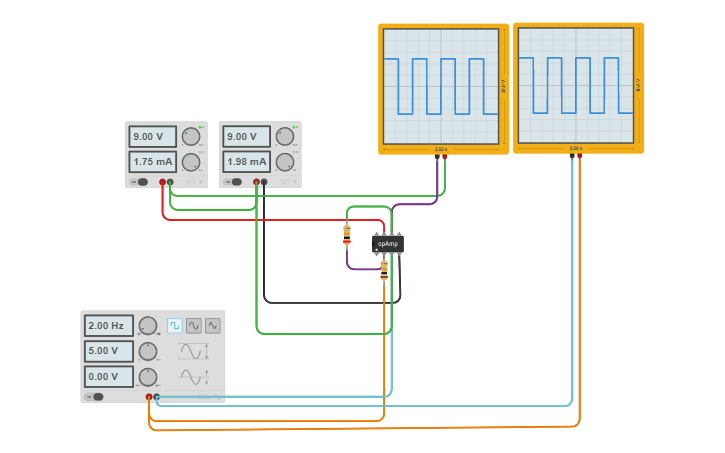 Circuit Design Inverting Amplifier Op Amp Circuit Tinkercad