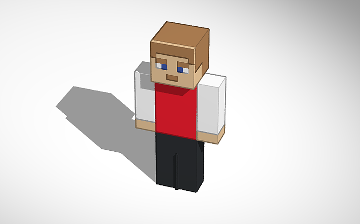 3D design minecraft character - Tinkercad